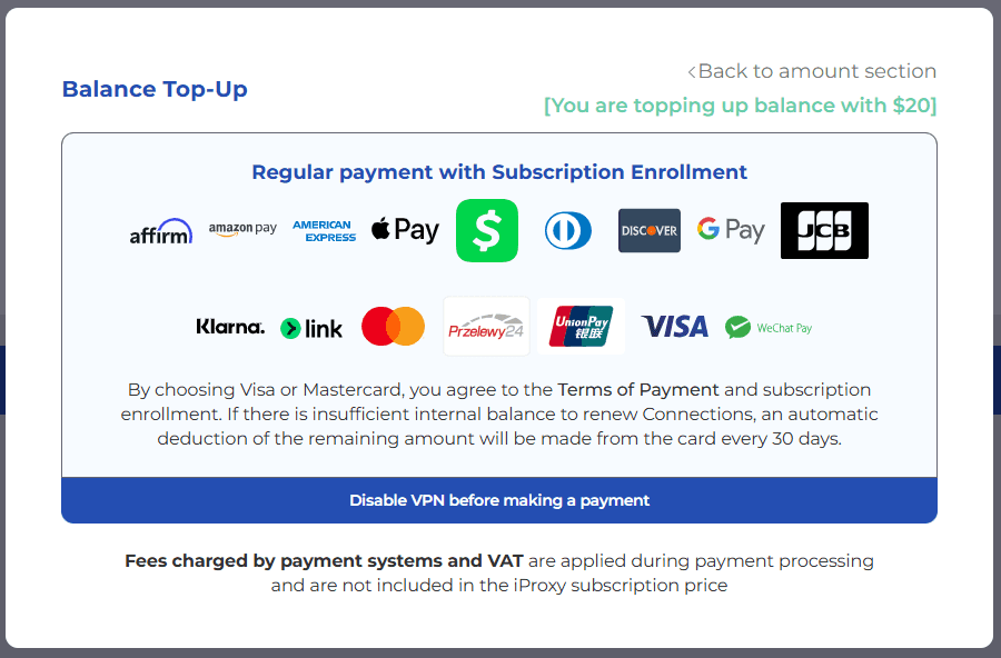iProxy.online prices | Rate Plans for Any Budget | iProxy Online
